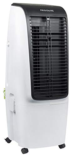 Frigidaire Portable Evaporative Air Fan and Humidifier| Portable Air Conditioner Cools up to 640 Square Feet | Personal Indoor Swamp Cooler | 600 CFM | Black/White