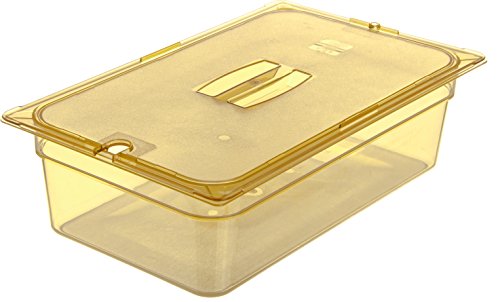 Carlisle FoodService Products CFS 10402B13 StorPlus High Heat Food Pan, 6" Deep, Full Size, Amber