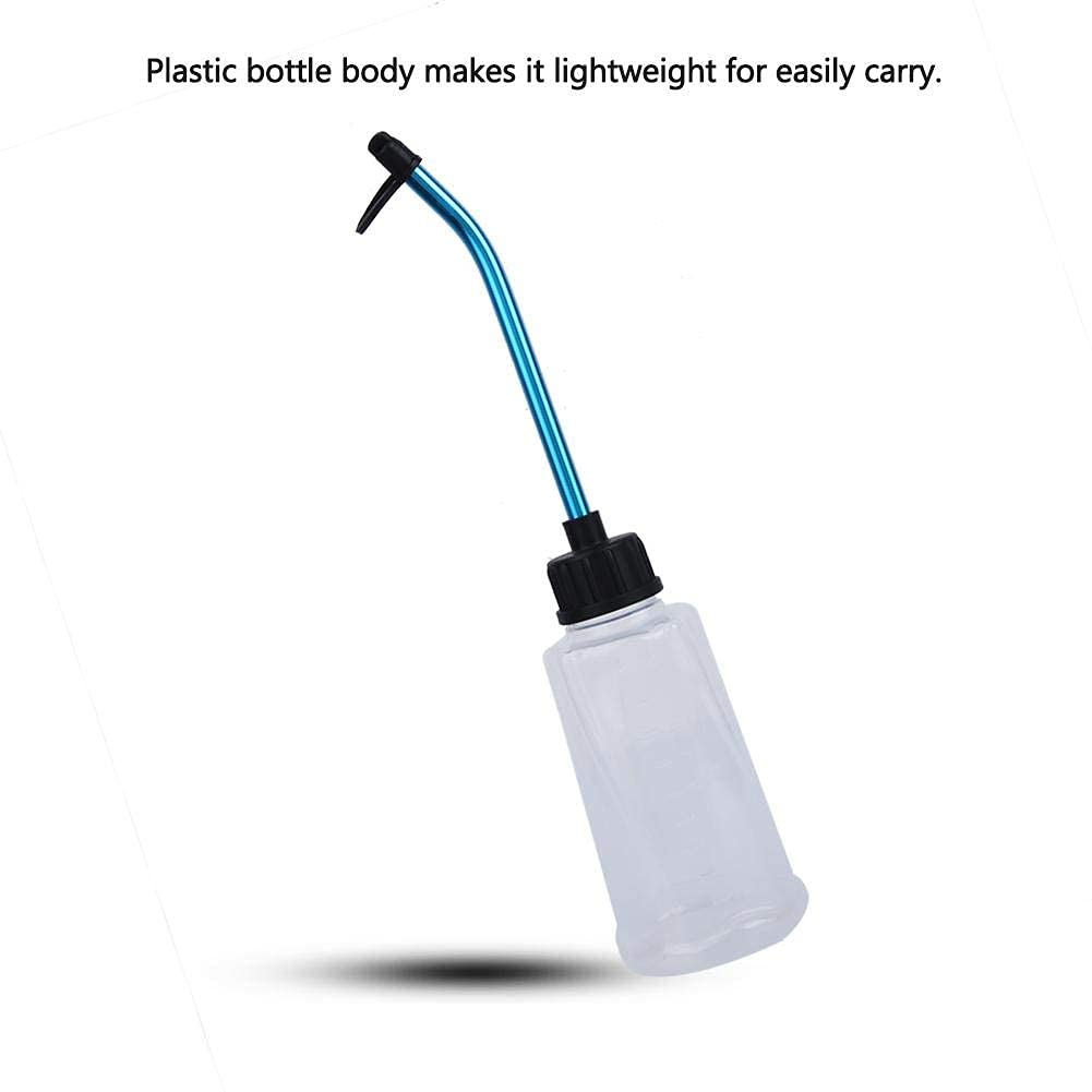 Fuel Filler Bottle, 250ML Universal RC Car Accessory Nitro Engine Fuel Filler Bottle with Aluminum Alloy Bottle Straw for RC Model Car White Fuel Bottle