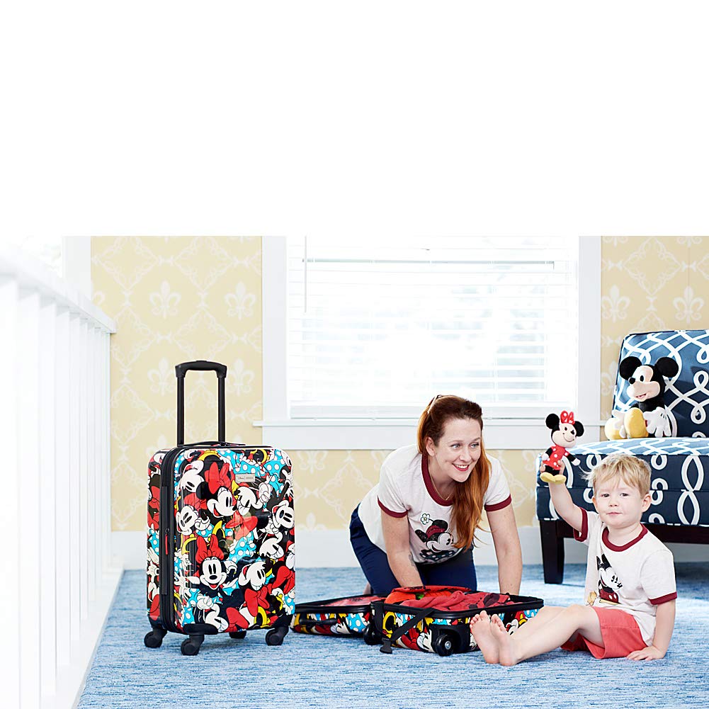 American Tourister Disney Hardside Luggage with Spinners, Minnie Mouse 2, 2-Piece Set (18/20)