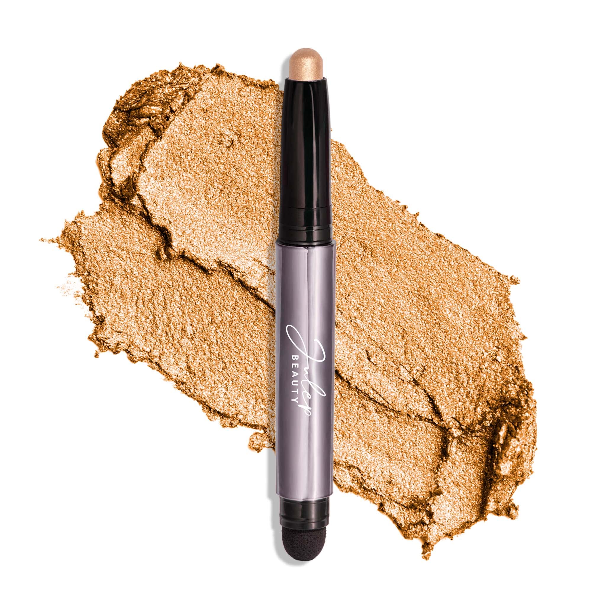 Julep Eyeshadow 101 Crème-to-Powder Waterproof Eyeshadow Stick â Warm Gold Shimmer â Long-Lasting, Crease-Proof, Golden Shimmer Cream Eyeshadow with Built-in Smudger