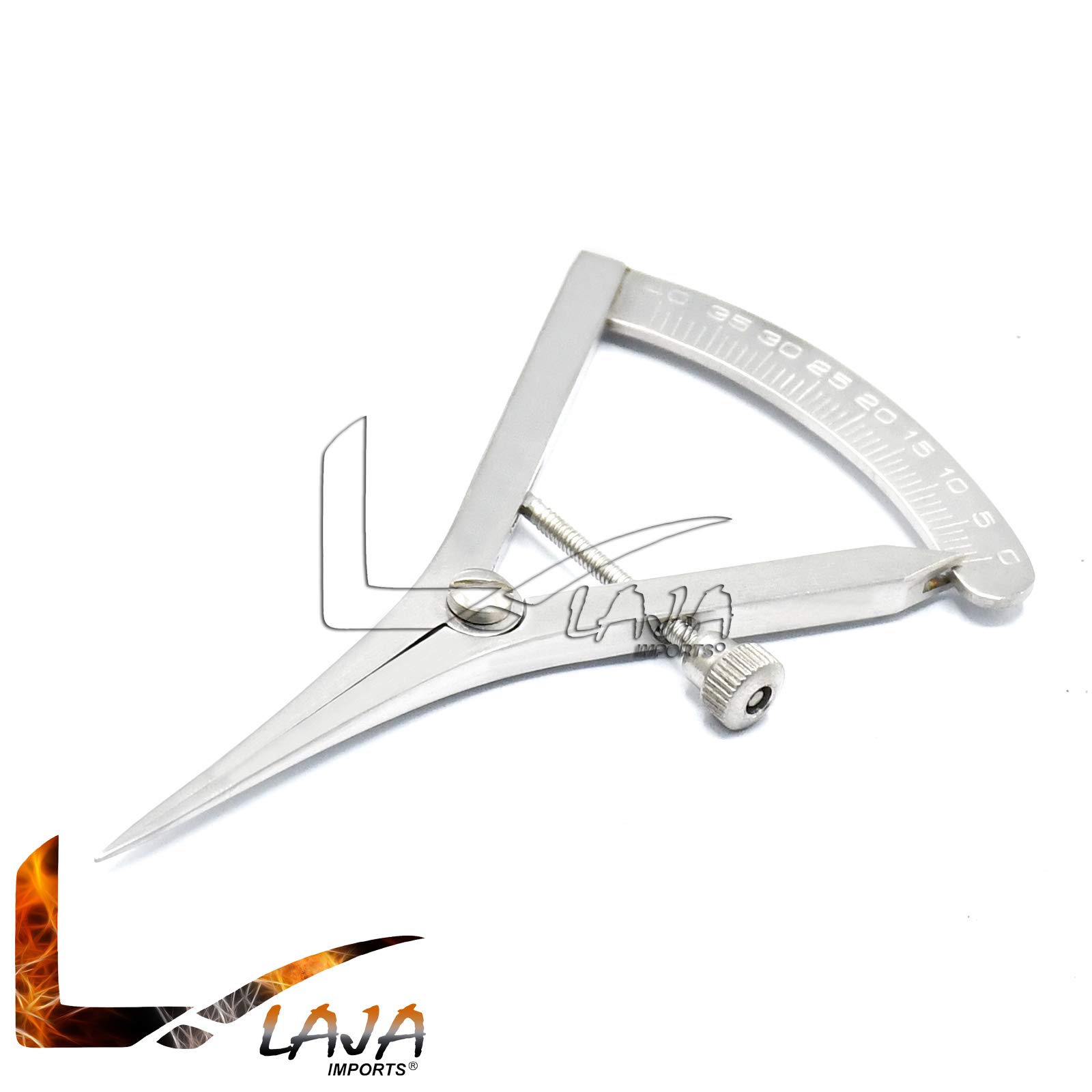 CASTROVIEJO Caliper Graduated 0-40MM Straight 3.5" HIGH Premium Grade (LAJA IMPORTS Brand)