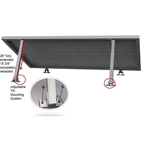 AIMS Power Universal Adjustable Solar Panel Mount β Fits 1 Panel