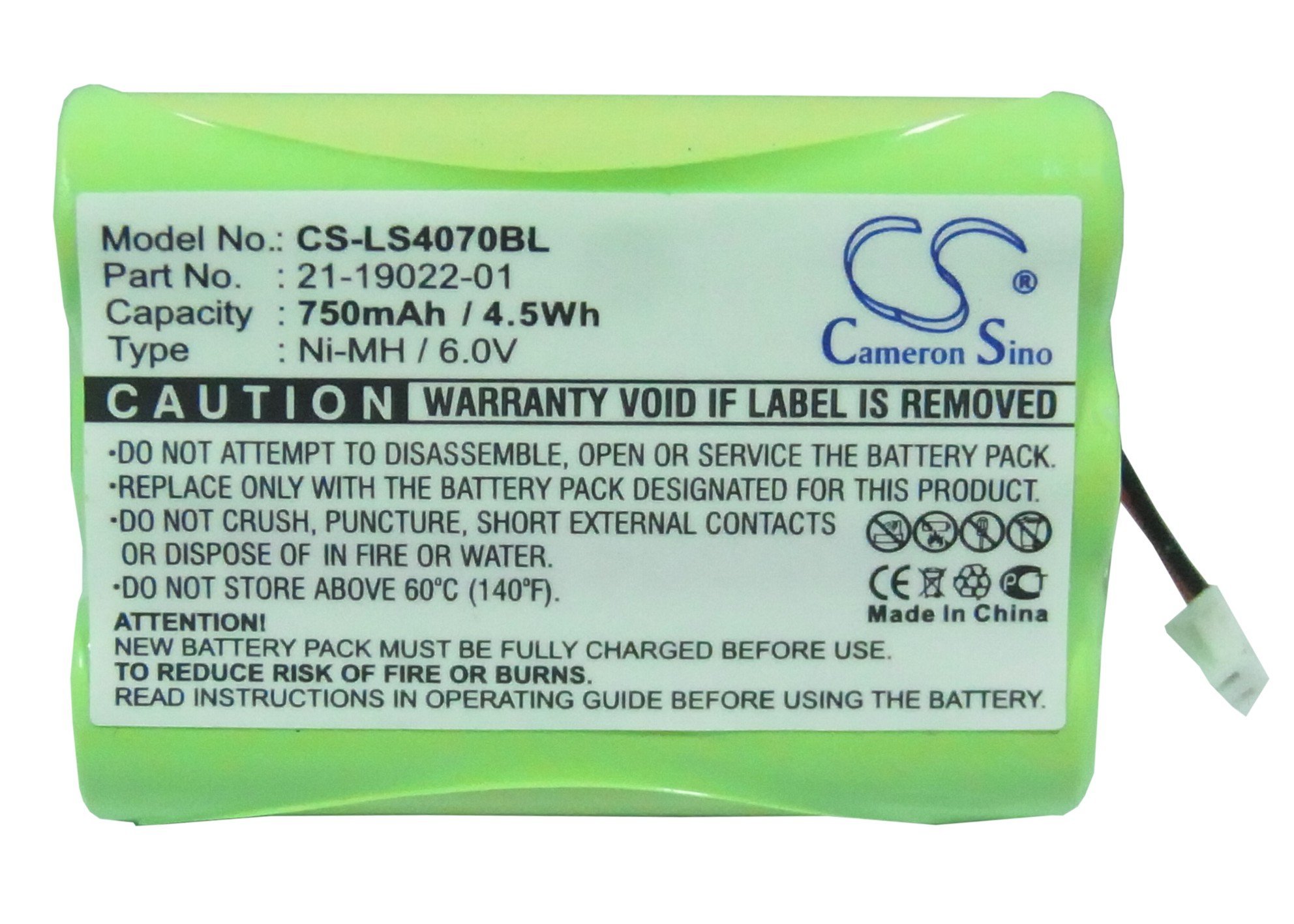 Cameron sino 750mAh Li-ion Rechargeable Battery 21-19022-01 H4071-M Replacement for Symbol LS4070 LS4071 LS4074 LS7075 Barcode Scanner with Tools Kit