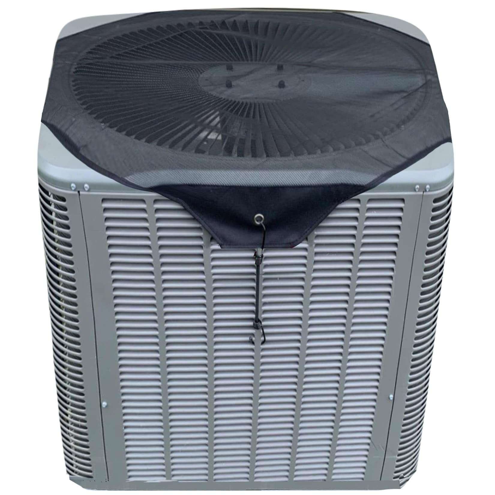 Air Conditioner Covers for Outside Units Central Ac Cover Leaf Guard Heavy Duty Mesh AC Defender for Outdoor Square Units, All Season Black (28 X 28 Inch)