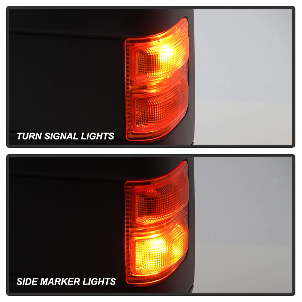 ACANII - Telescoping Manual Non Heat Trailer Towing Mirrors LED Signal Left+Right For 2008-2016 Ford F250~F550 SuperDuty