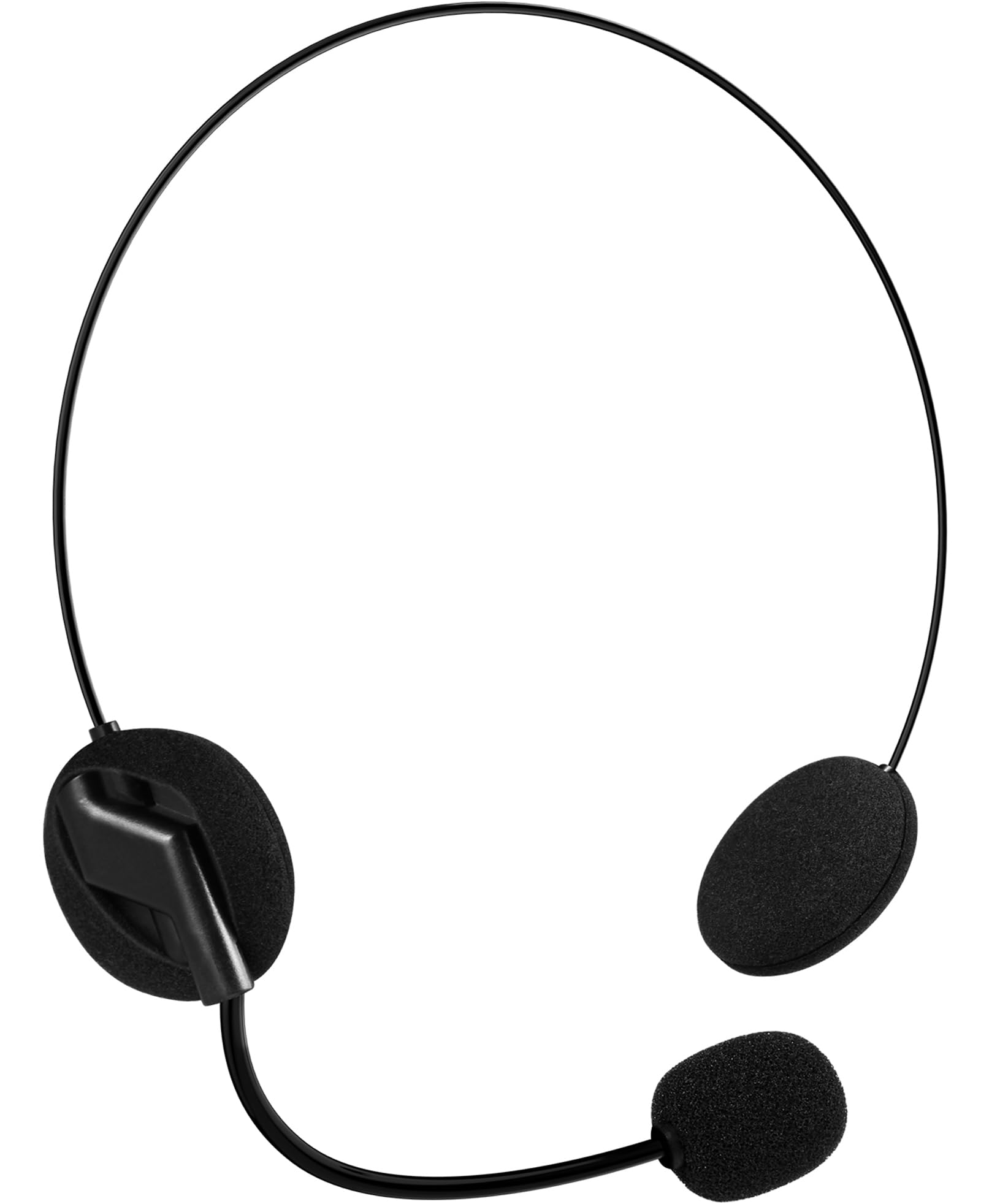 CASW Fake-Microphone-Headset Rockstar Pop-Star-Costume : Only Suitable For Adults - Fake Rock Star Popstar Singer Headset with Mic Costume Accessory Prop