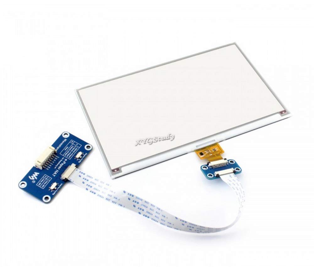 XYGStudy for Raspberry Pi 3-Color 7.5inch E-Ink e-Paper Display HAT Resolution 800×480 Screen SPI Interface Compatible with Raspberry Pi 4B/3B/2B/Zero/Zero W WH Jetson Nano