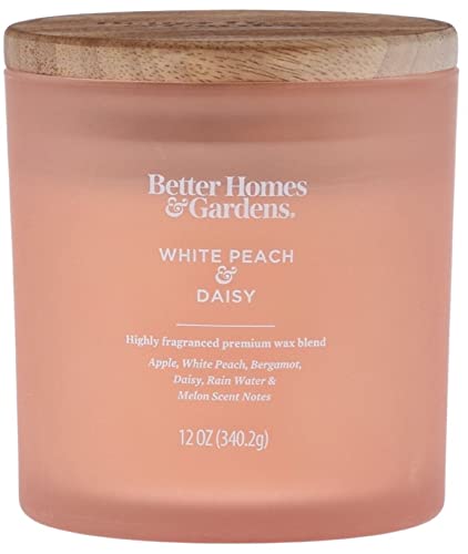Maclock Better Homes and Gardens 12oz 2-Wick Candle, 2-Pack (White Peach and Daisy)