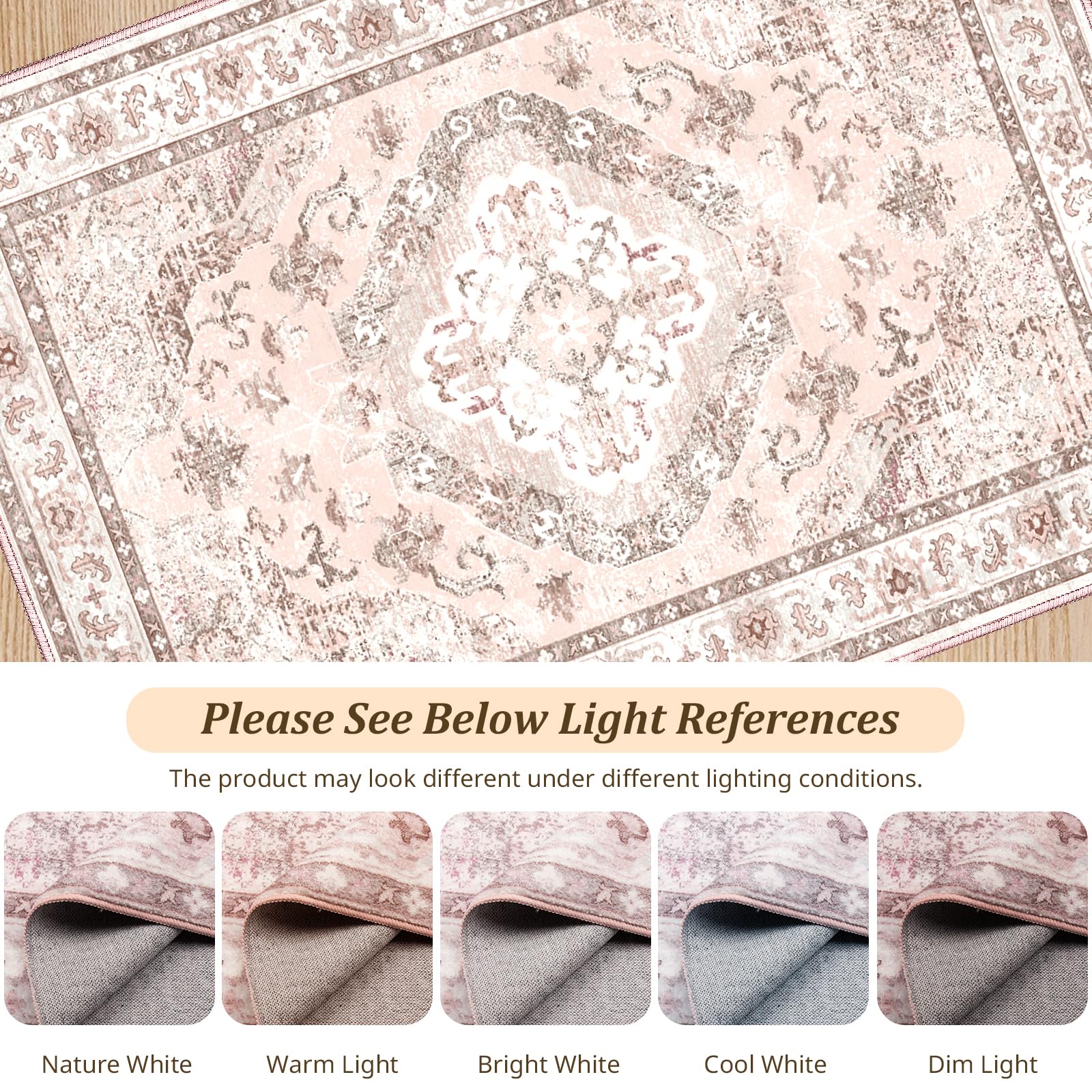 KONYXALU Vintage Boho 2x12 Runners Rug for hallways, Machine Washable Non Slip Kitchen Runner Rug, Ultra-Thin Long entryway Rug Low Pile Carpet for Living Room