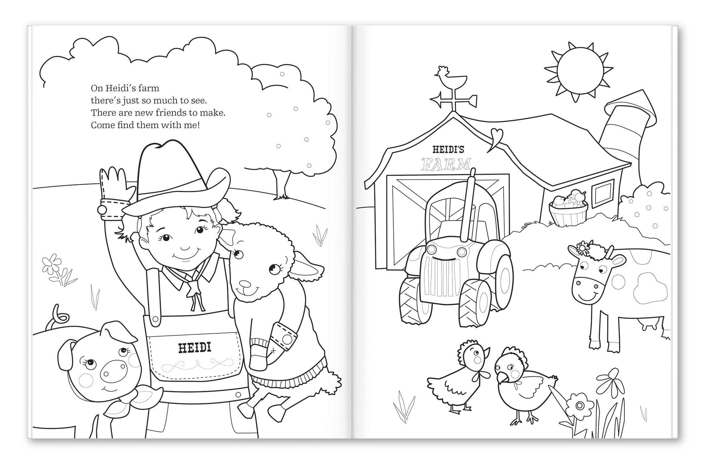 Personalized Coloring & Activity Book for Kids - I See Me! (Farm)