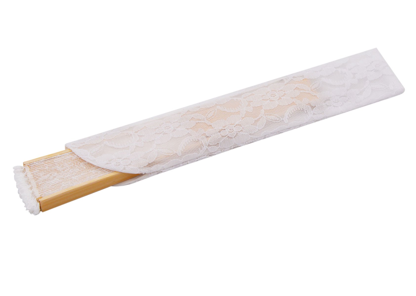 Amajiji Chinese/Japanese Vintage Retro Style Bamboo Wood Silk Folding Hand Fan for women HBSY (23cm) (001)