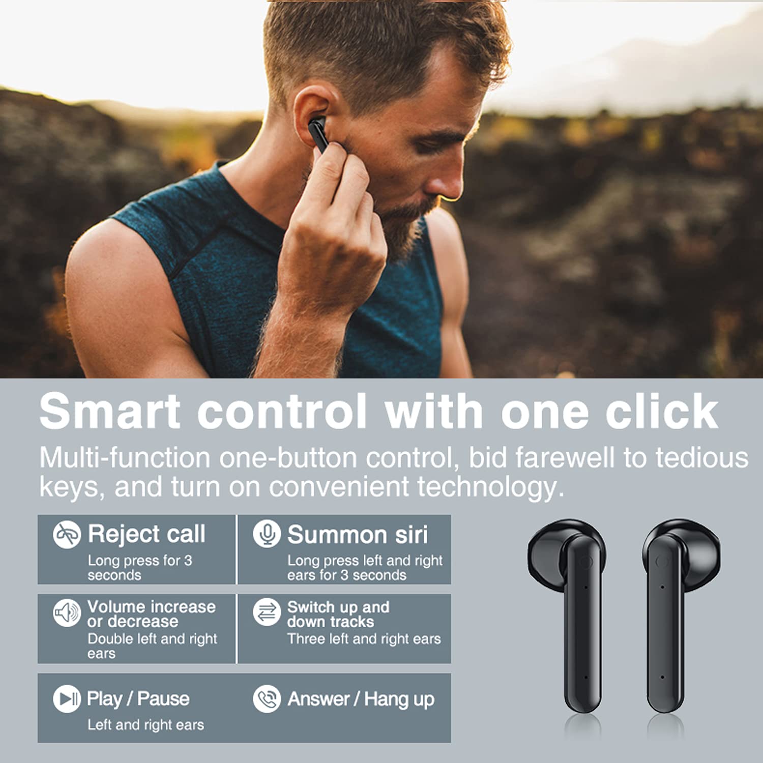 Earbuds Bass Earphones with Microphone Stereo in Ear Earbud Headphones with Mic and Volume Control Headset 3.5 mm Plug Compatible Multiple Audio Devices 3.9 Ft Black