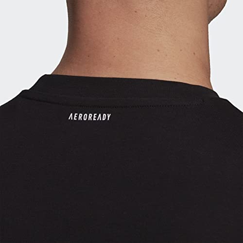 adidas Men's Tennis Category Graphic Tee, Black, Medium