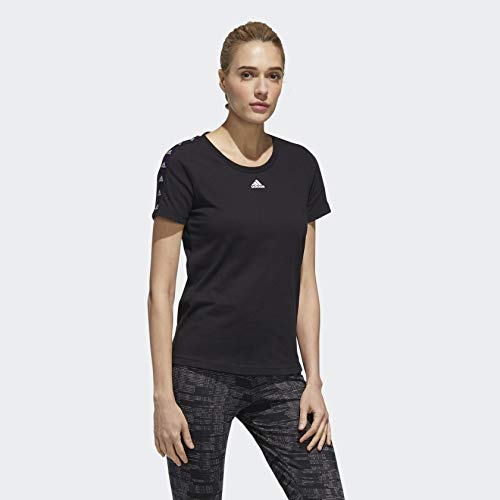 adidas womens Essentials Tape Tee Black X-Large