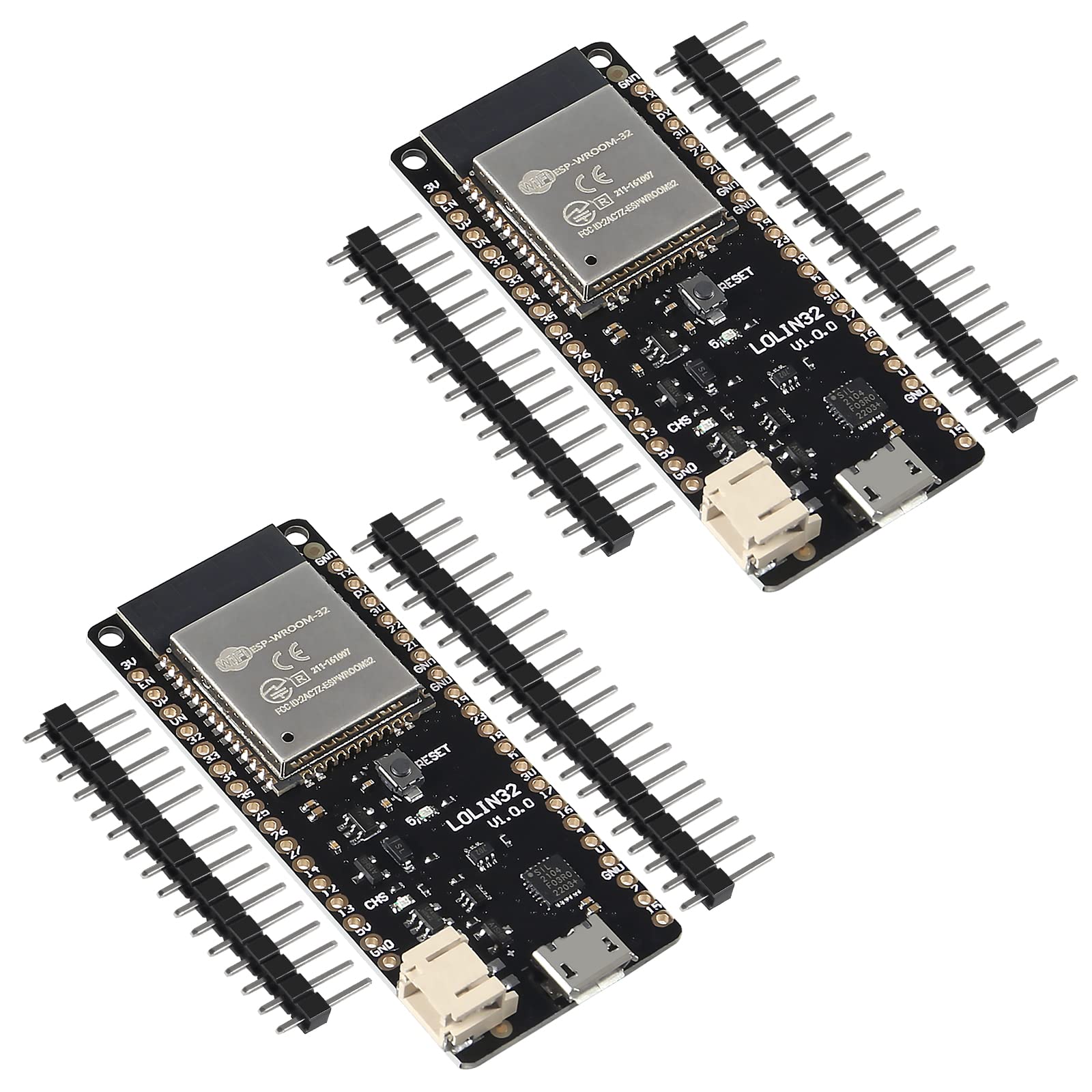 AITIAO 2PCS ESP32 ESP-32 ESP-32S ESP32S WiFi Bluetooth Wireless Board Module Based ESP-WROOM-32 Dual Core Mode CPU
