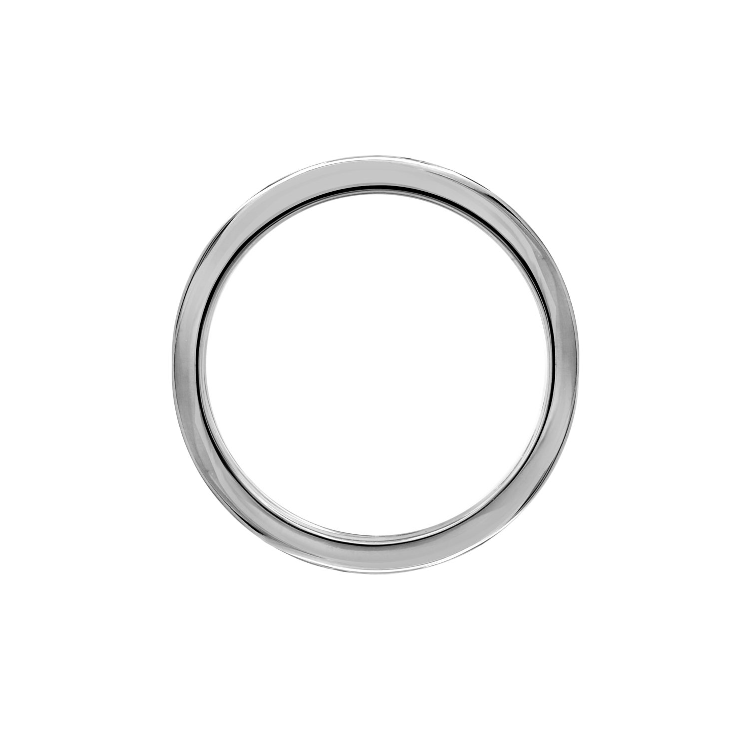 Amazon Collection Platinum-Plated Sterling Silver Infinite Elements Cubic Zirconia Channel Set All-Around Band Ring (2 cttw), Size 6