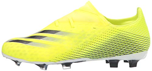 adidas Men's X GHOSTED.2 Soccer Shoe, Solar Yellow/White/Team Royal Blue, 11