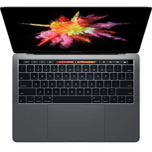 Apple MacBook Pro with Touch Bar (Mid 2017), 13.3in 227ppi Retina Display, Intel Core i5-7267U Dual-Core 3.1GHz, 512GB, 8GB DDR3, 802.11ac, Bluetooth, macOS 10.12.5 Sierra - Space Gray (Renewed)