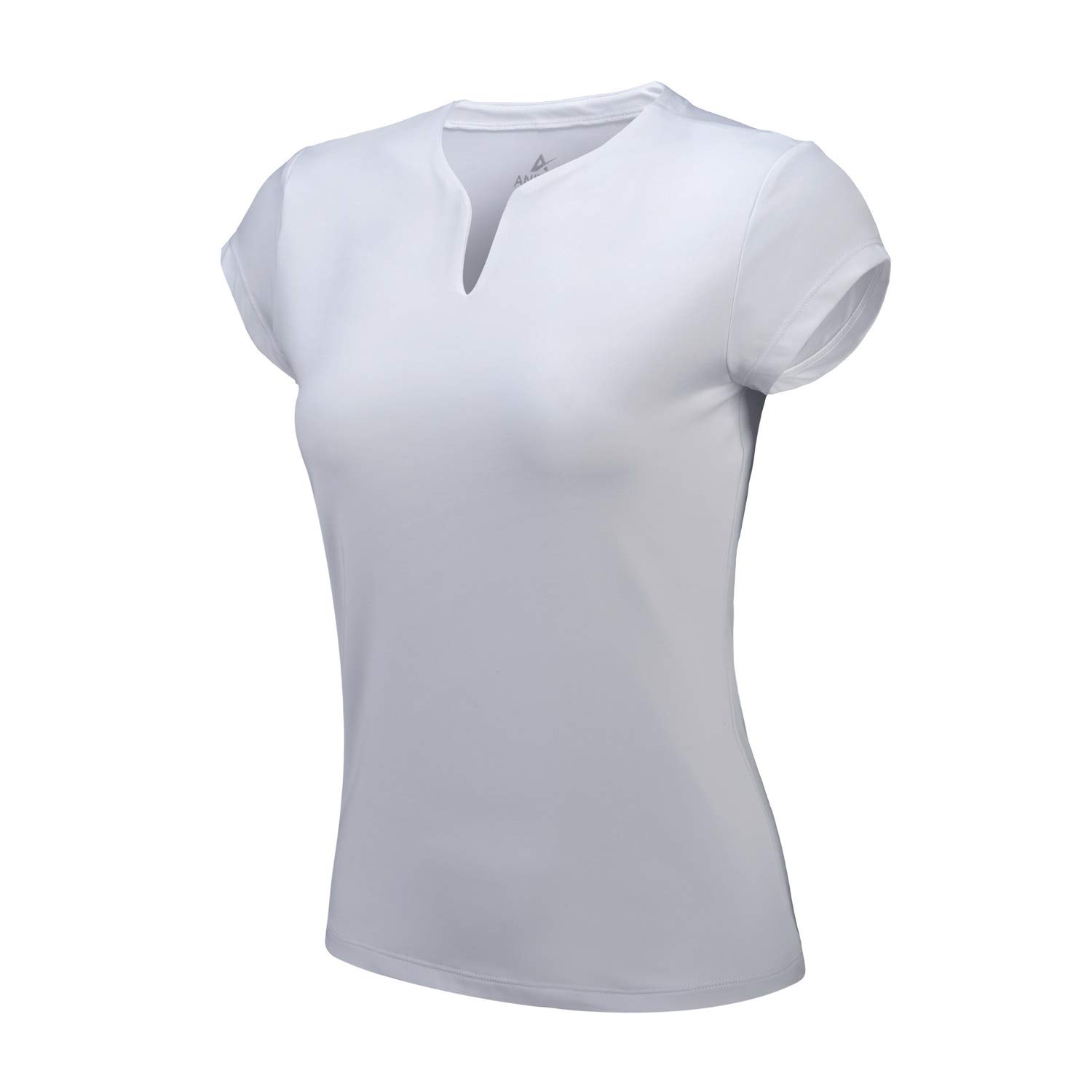 ANIVIVO Women Tennis Shirts Golf Apparel(White,M)
