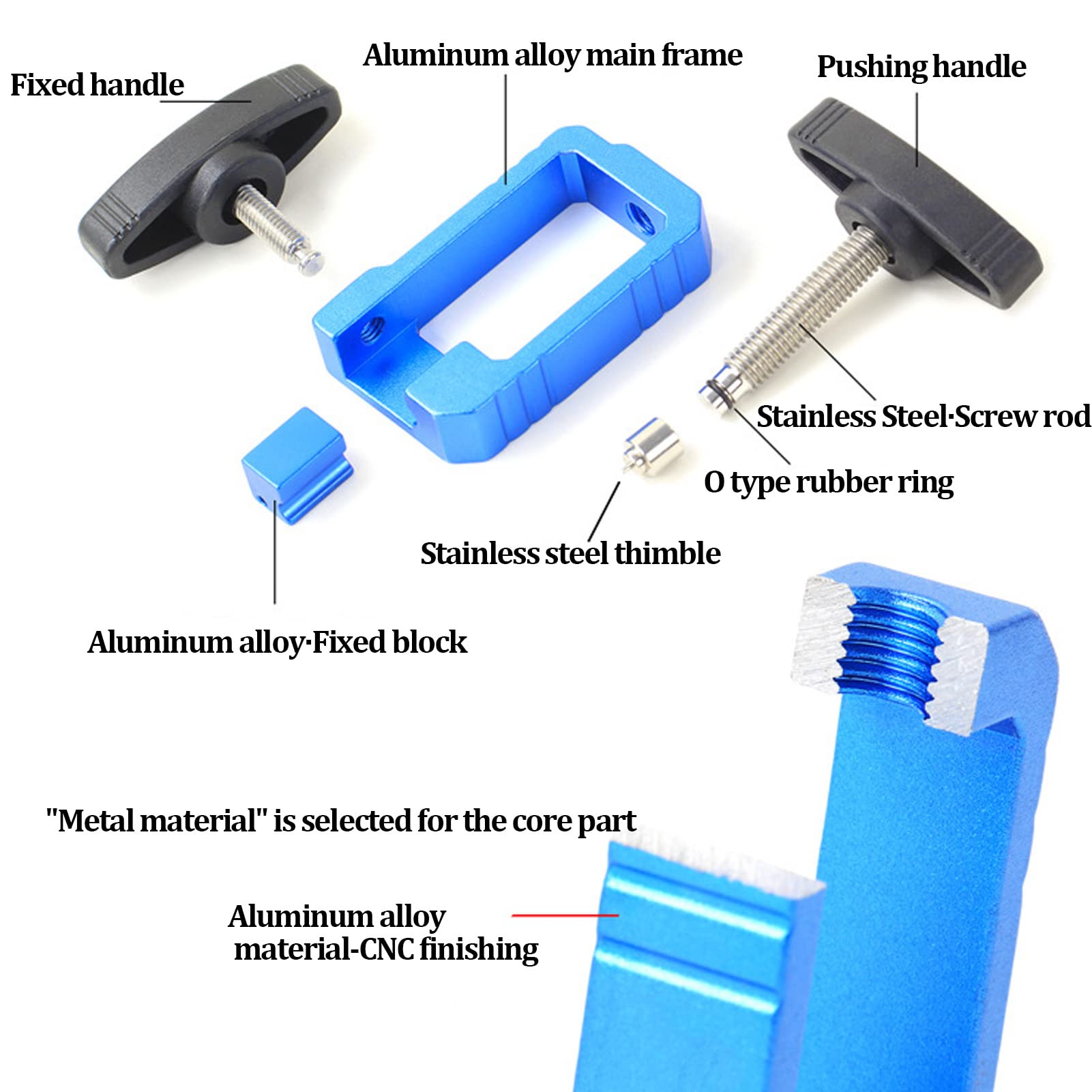 Beaxutcizh Risk 2 in 1 Hydraulic Hose Fitting Insert Tool Bike Needle Driver Insertion Tool Oil Tube Pushing Device for MTB Road Bike