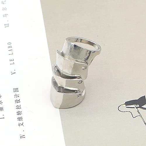 Acosplayer Nana Anime Ring Oosaki Nana Cosplay Knuckle Rings Gothic Finger Bone Ring Punk Jewelry Accessories Props (Silver)