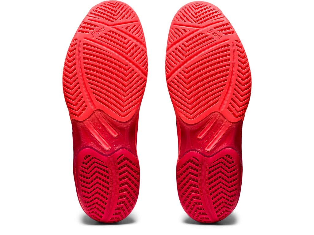 ASICS Women's Sky Elite FlyteFoam Tokyo Volleyball Shoes, 8.5, Sunrise RED/Eclipse Black