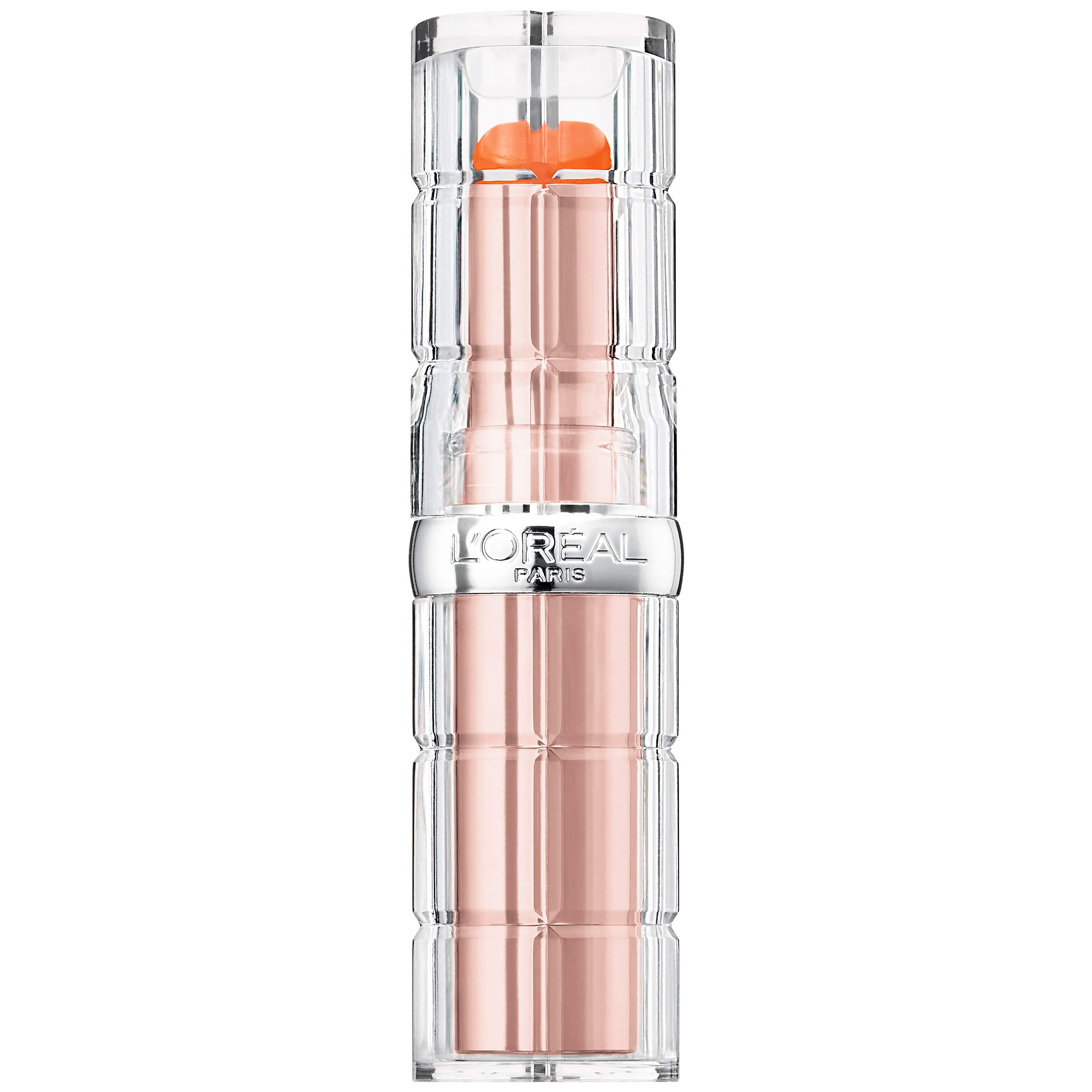 L’Oréal Paris Makeup Colour Riche Plump and Shine Lipstick, for Glossy, Radiant, Visibly Fuller Lips with an All-Day Moisturized Feel, Nectarine Plump, 0.1 oz.