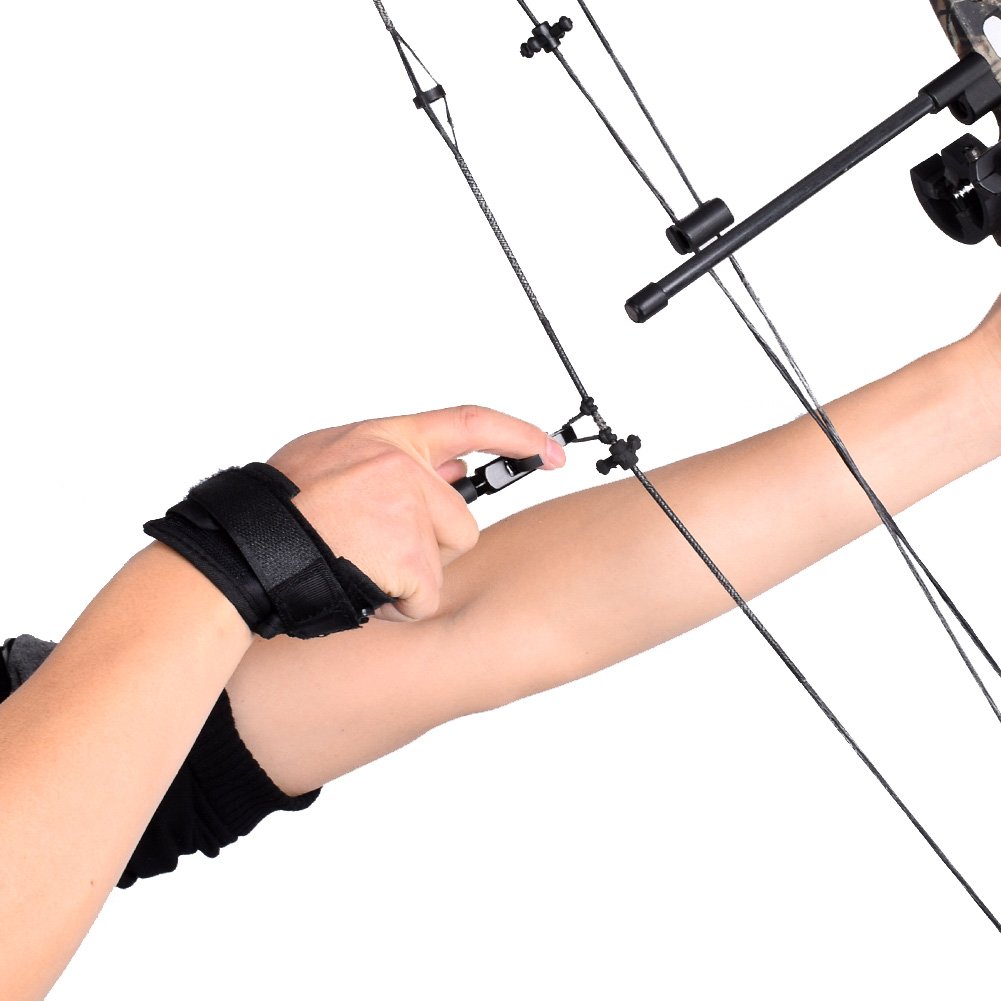 Archery Release Aid for Compound Bow Composite Nylon Wrist Strap Bow Shooting (Pack of 1)