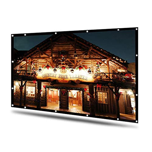 APAINI High Brightness Reflective Projector Screen 60/100 /120 Inch 16:9 Fabric Cloth Projection Screen for Home Beamer (Size : 100 inch)