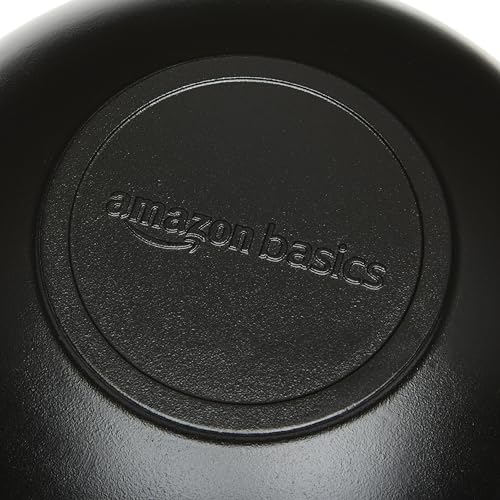 Amazon Basics Pre-Seasoned Cast Iron Wok Pan