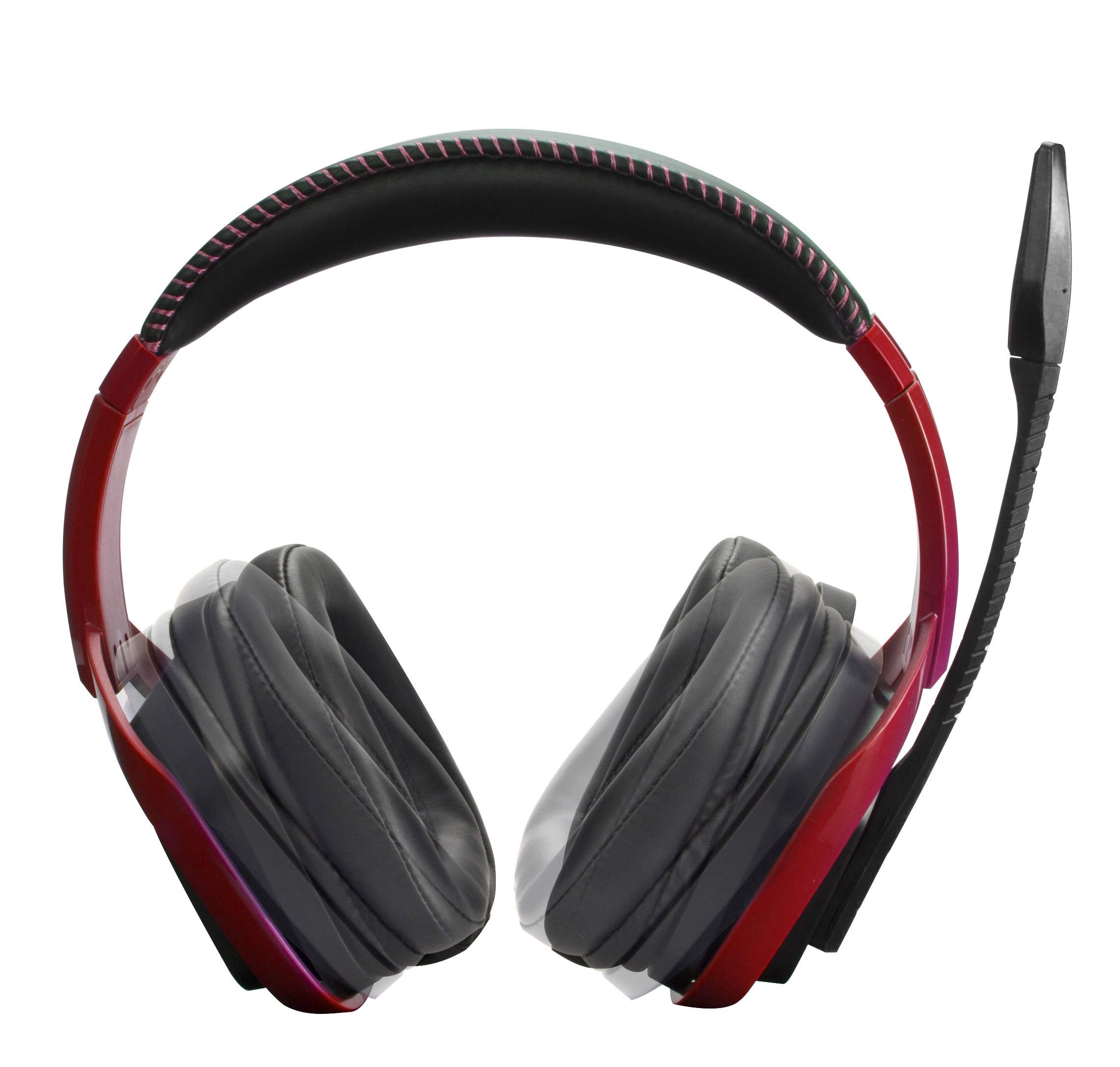 Amazon Basics Pro Gaming On Ear Wired Headset, Red