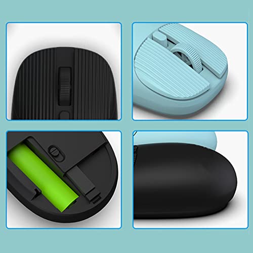 areclern Wireless Gaming Mouse Ergonomic Rechargeable Silent Mouse with USB Receiver Gifts Computer Accessories for Laptop Pink
