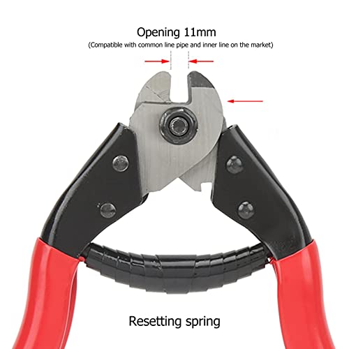 Aoutecen Brake Wire Cut Plier, Sturdy Steel Rebound Spring Brake Cable Cutter Effort Saving for Road Bike
