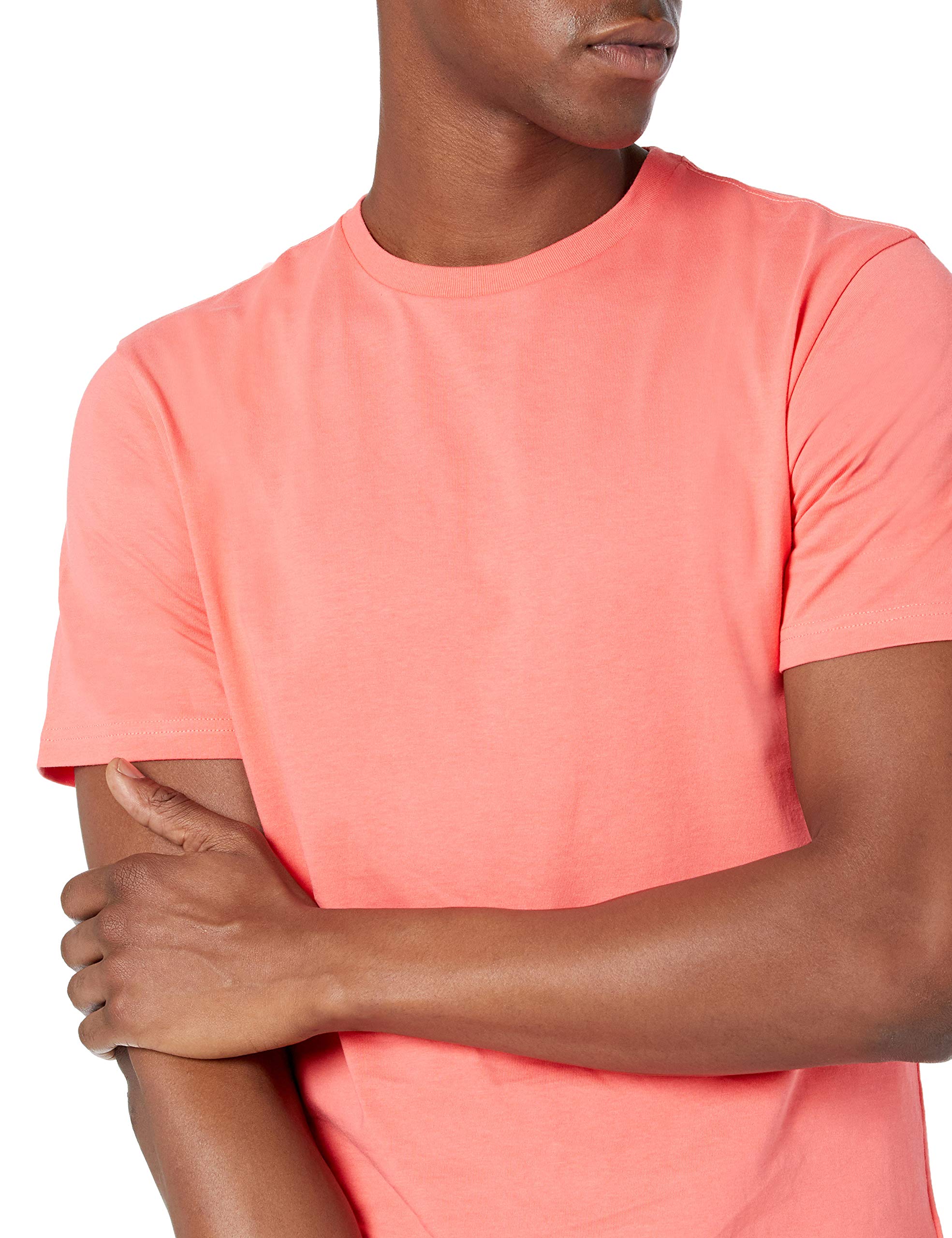 Amazon Essentials Men's Slim-Fit Short-Sleeve Crewneck T-Shirt, Pack of 2, White, Medium