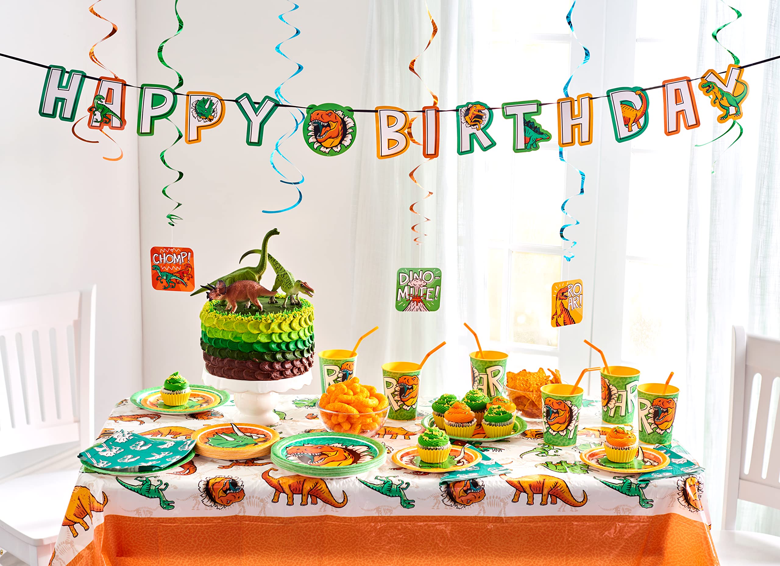 American Greetings Dinosaur Birthday Party Supplies, Reusable Party Cups (16 oz, 8-Count)