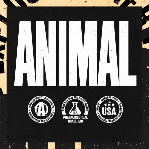 Animal Meal - All Natural High Calorie Meal Shake - Egg Whites, Beef Protein, Pea Protein, Vanilla