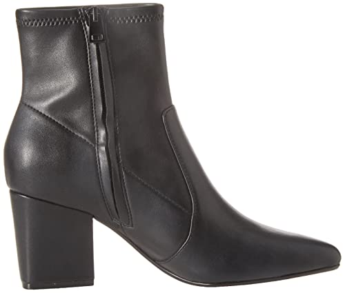 Amazon Essentials Women's Fitted Stretch Heel Boot, Black Shine, 7.5