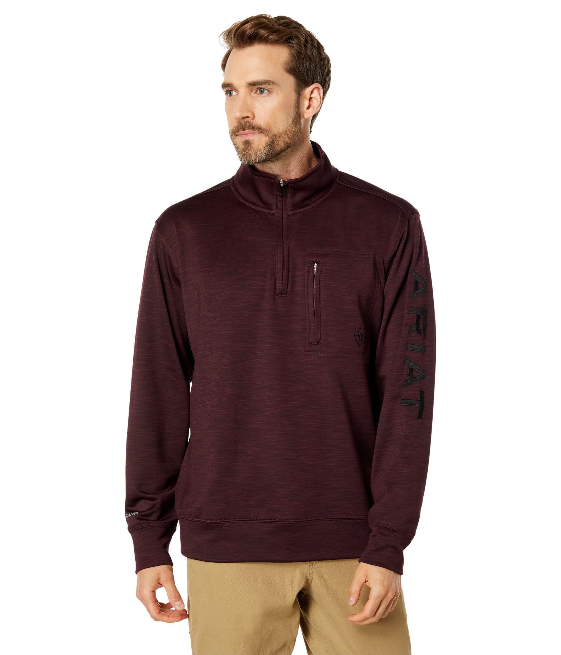 Ariat Team Logo 1/4 Zip Sweatshirt