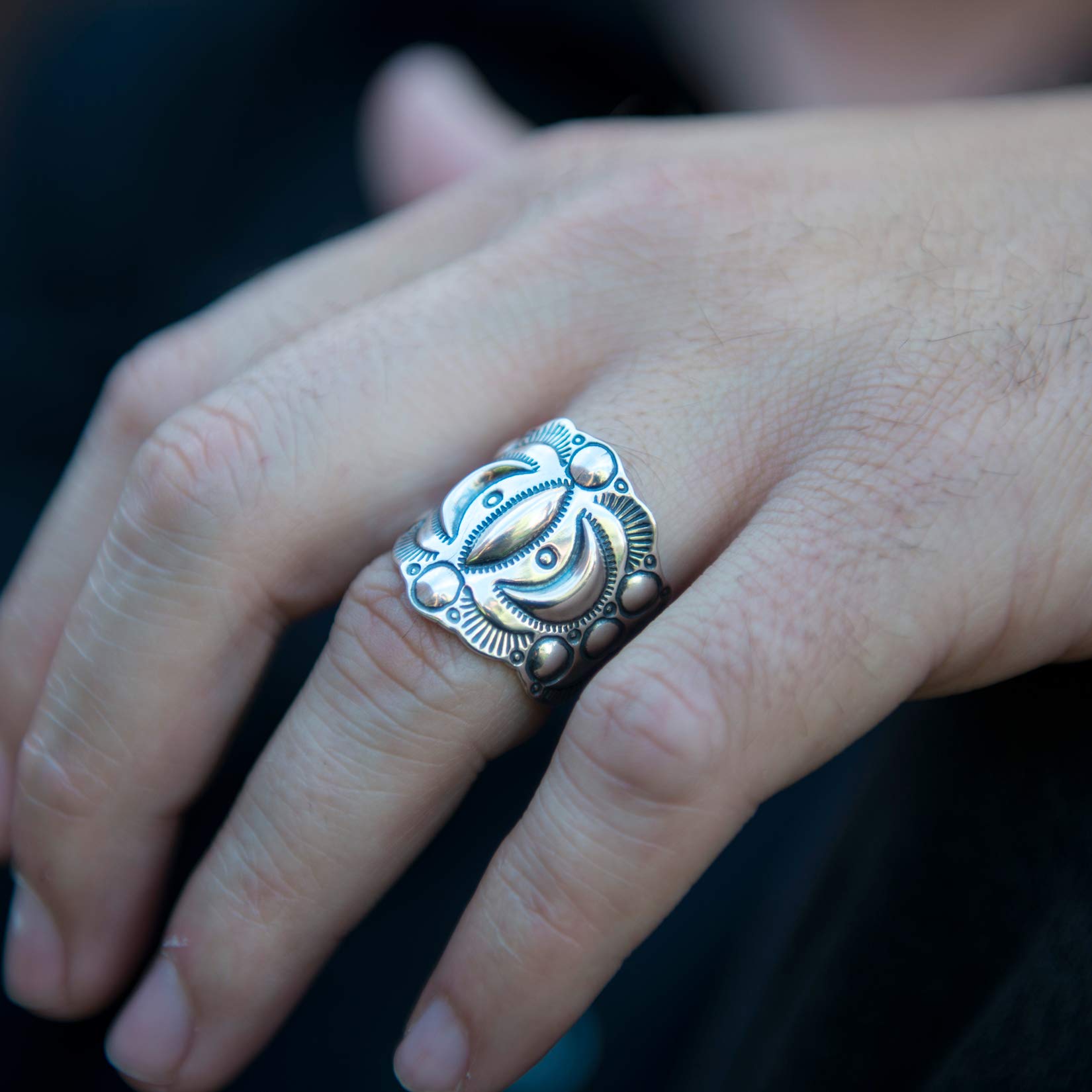 American West Women's Band Ring & Mens' Ring Fritz Casuse Designed Size 9