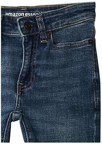 Amazon Essentials Boys' Stretch Slim-Fit Jeans, Medium Wash, 10 Slim