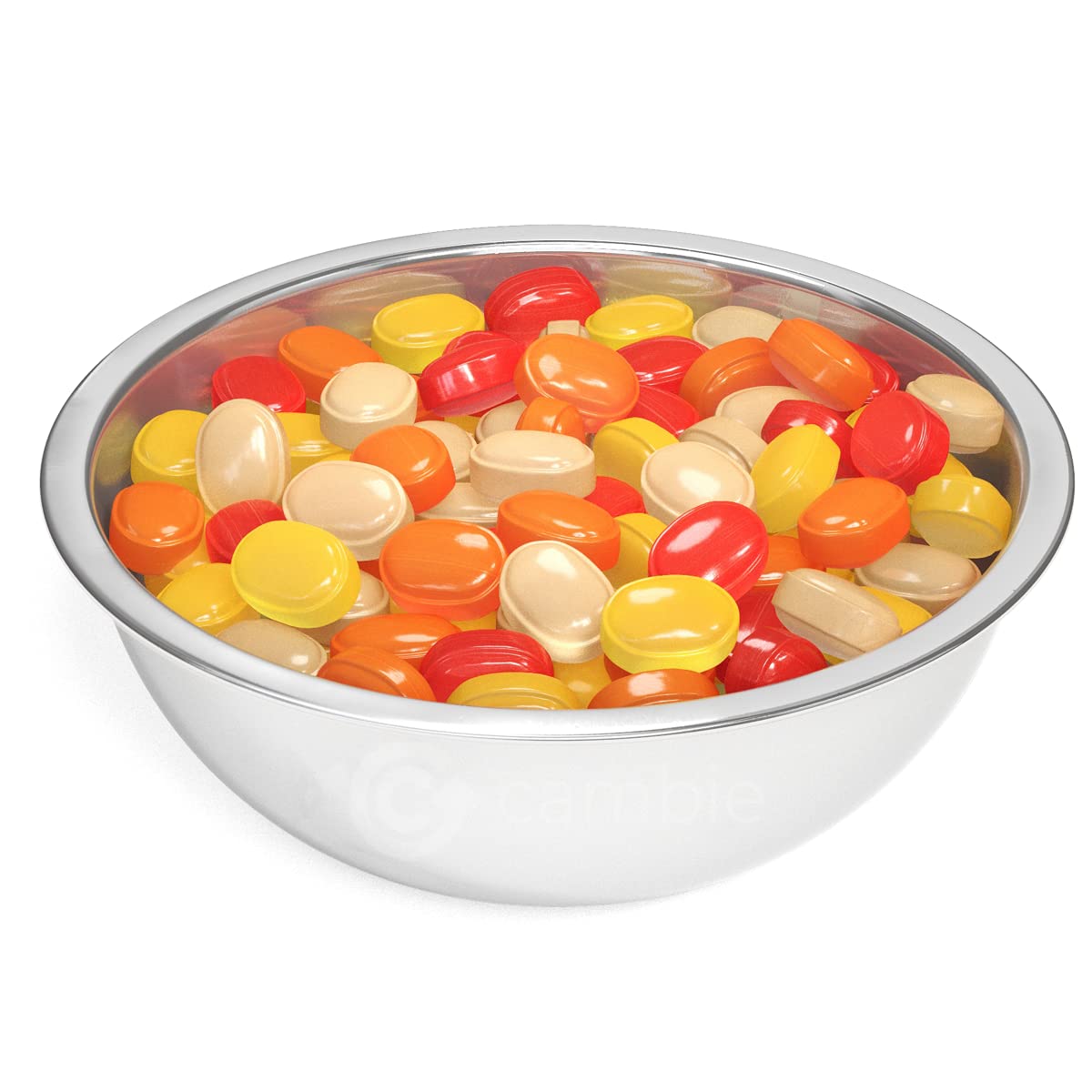 Arcor Fruit Filled Bon Bon Hard Candy by Cambie | Hard Fruit Candy with Soft & Chewy Interior | Individually Wrapped Bon Bons in Strawberry, Cherry, Pineapple, Orange & Lemon | Decadently Sweet Candy from Argentina (4 lb)