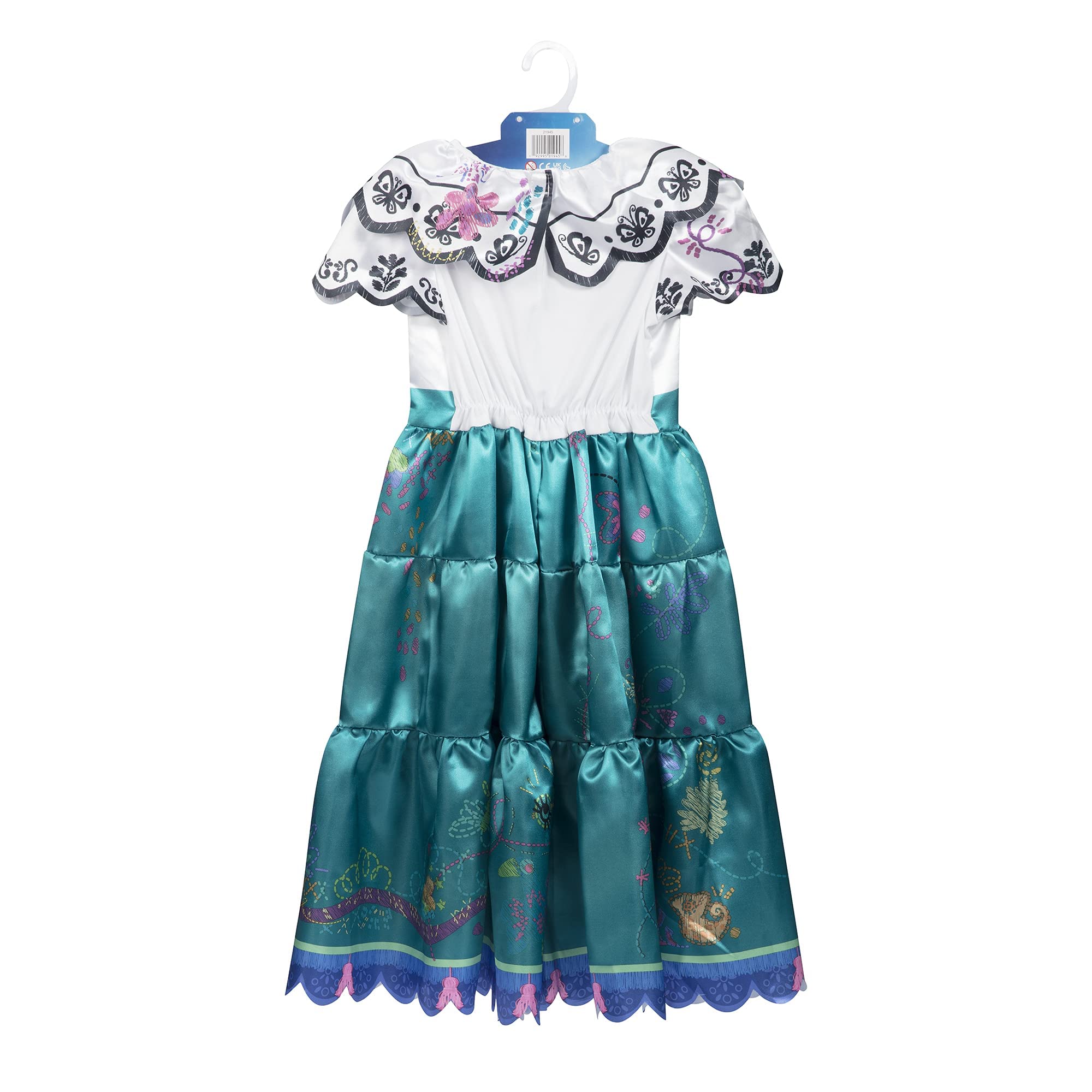 Disney Encanto Mirabel Dress, Costume for Girls Ages 3 and up, Outfit Fits Children Sizes 4-6X