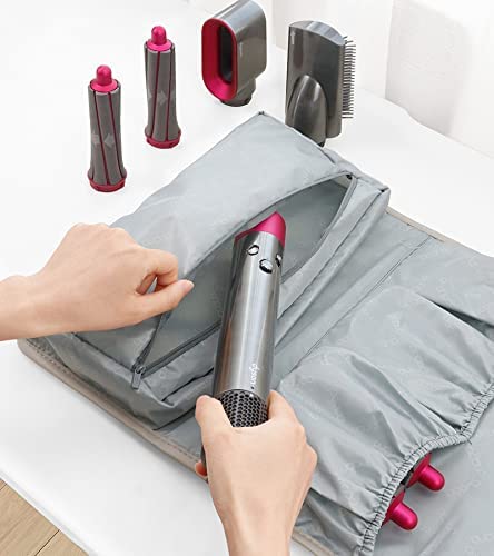 Ferbao Storage Bag for Dyson Airwrap Styler Accessories Hanging Travel Protective Case for HD01 HD03 Hair Dryer (Black)