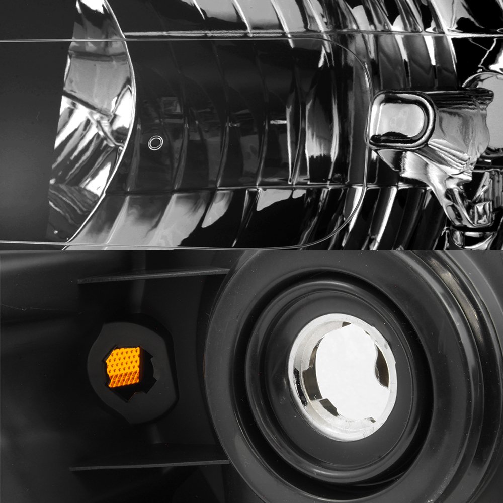 AKKON - Fits 2007-2014 Ford Expedition SUV Chrome Headlights Replacement Headlamps Left Driver+Right Passenger Pair