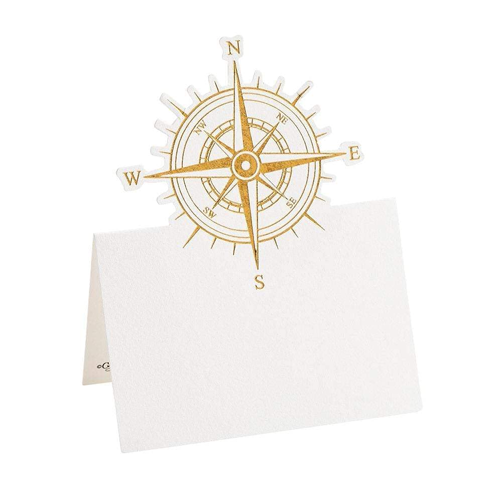 Caspari Weigh Anchor Die-Cut Place Cards - 8 Per Package