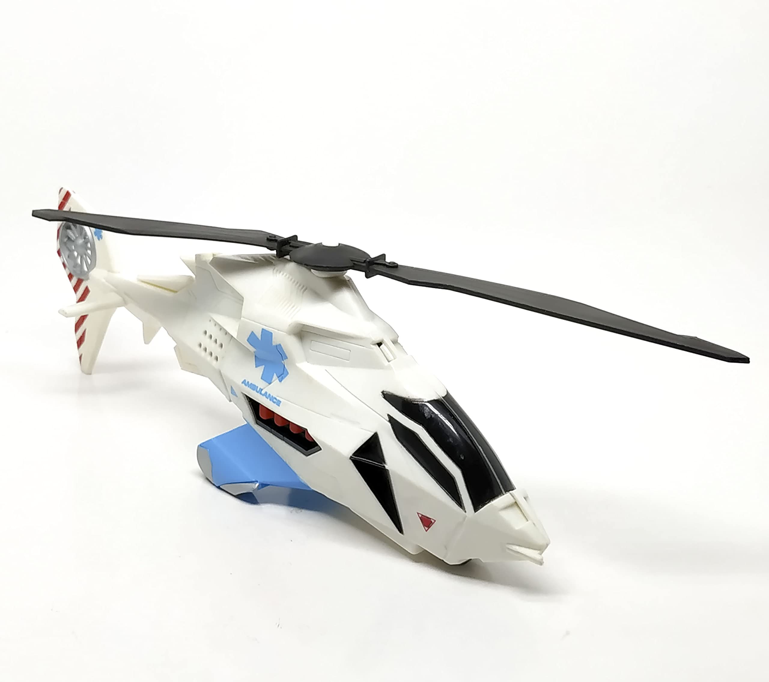 Majorette Helicopter Ambulance White Plastic Model Size 8 inches no Package