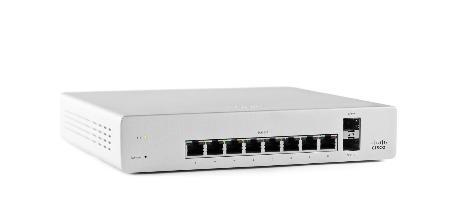 Meraki Cloud Managed MS220 Series 8 Port Gigabit PoE Switch - 8x 1GbE Ports - MS220-8P