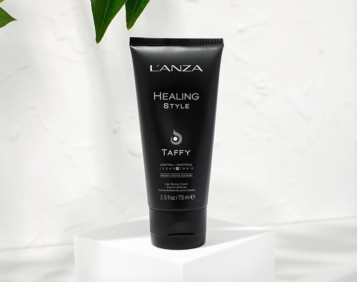 L'ANZA Healing Style Taffy - Hair Styling Cream Gel with Medium Hold Effect - Nourishes and Refreshes the Hair While Styling, With Keratin, Alcohol-free, and UV Rays Protection (2.5 Fl Oz)