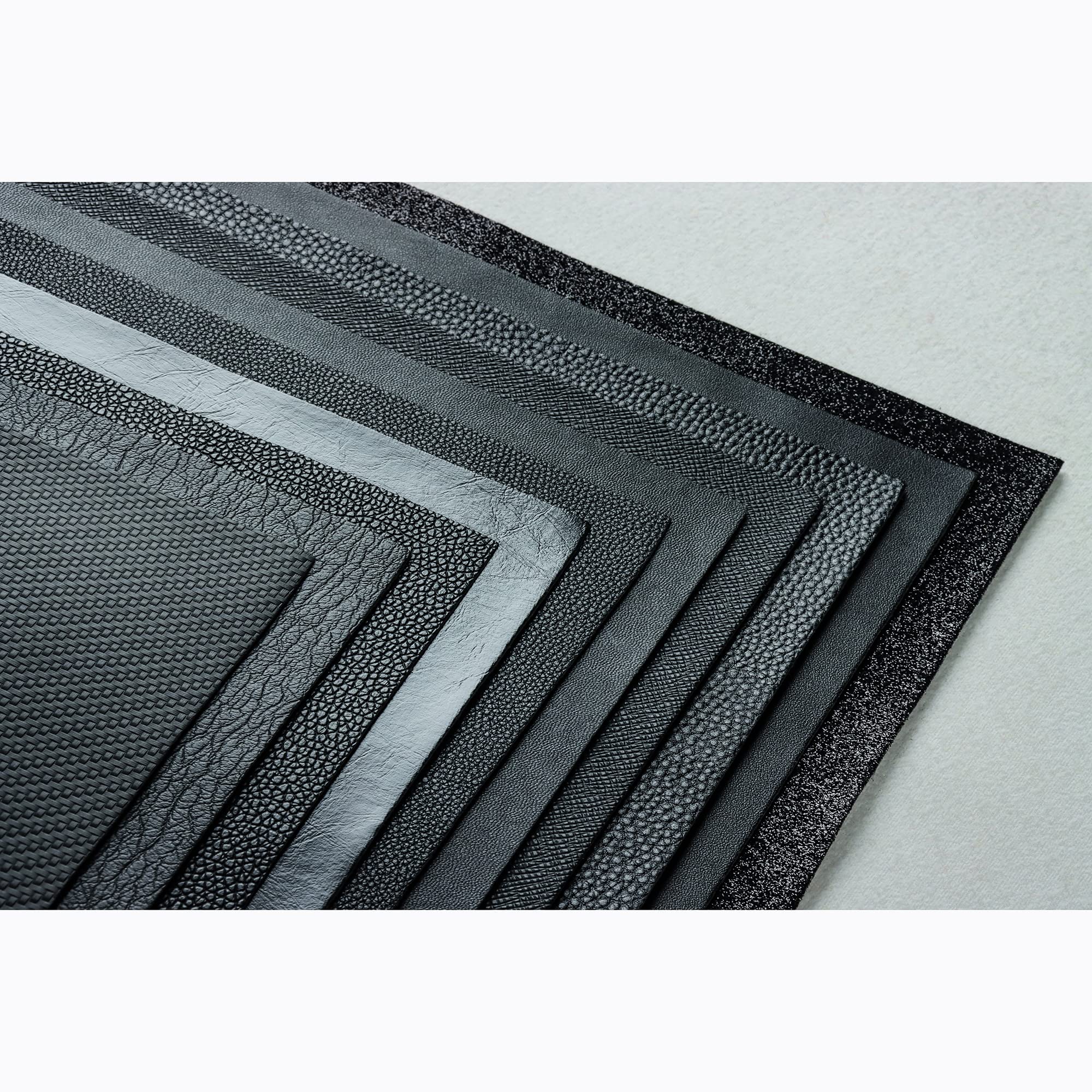 Caxilee Faux Leather Sheets 10PCS 8.3" x 12" (21cm x 30cm) A4 Size Synthetic Leather Fabric for Earrings Shoes Bags Bow DIY Jewelry Decoration Craft Projects (10PCS Black)